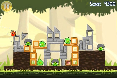 Angry Birds Free comes with 12 brand new levels