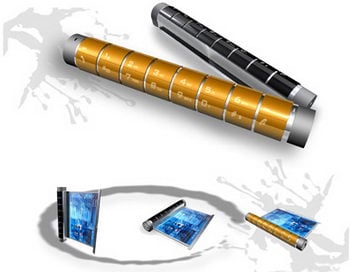 Ancient scroll mobile phone concept