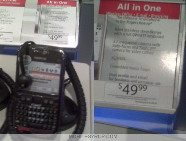 Nokia E71 Now $49.99 at Rogers?