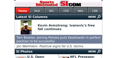 Sports Illustrated Launches New BlackBerry App