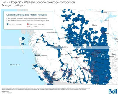 Bell Slaps Rogers in the Face with Coverage Comparison Maps