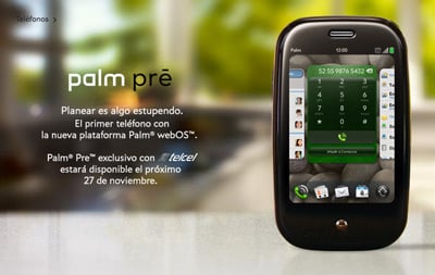 Palm Pre Coming to Mexico, November 27th on Telcel