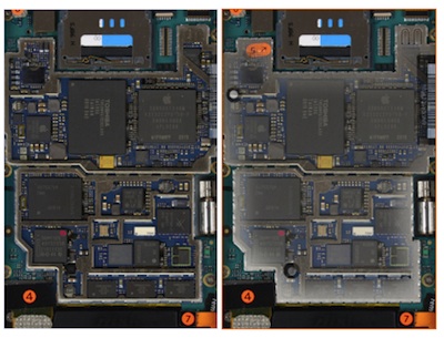 iPhone 3GS internals wallpaper from iFixit