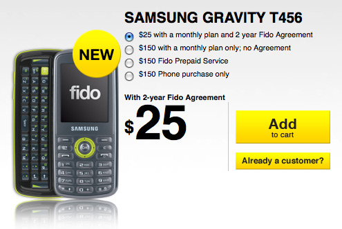 Samsung Gravity T456 Now Available on Fido