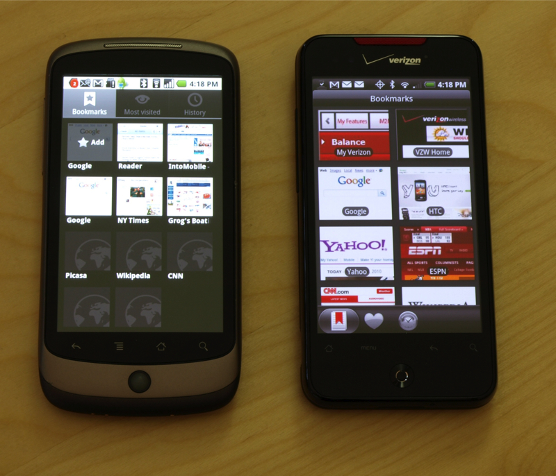 Photo Fight: Verizon HTC Droid Incredible vs Google Nexus One