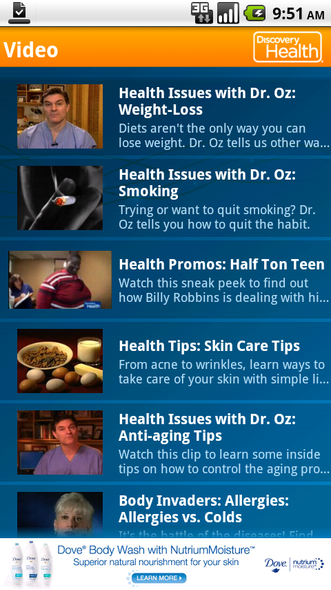 Discovery Health Unveils Free Android App