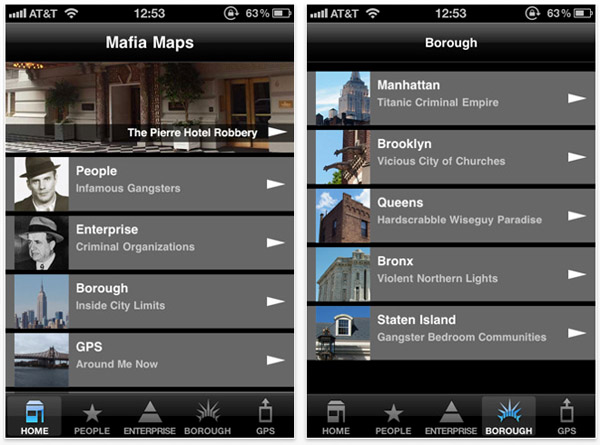 Mafia Maps guides iPhone users through famous NYC hits and heists