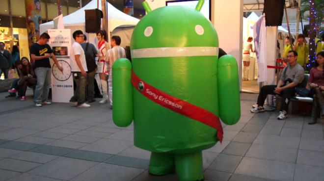 Video: The Android Mascot Likes To Party… He Likes, He Likes To Party