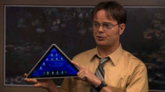 Dunder Mifflin’s Pyramid tablet is weird, awesome