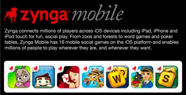 Zynga mobile infographics
