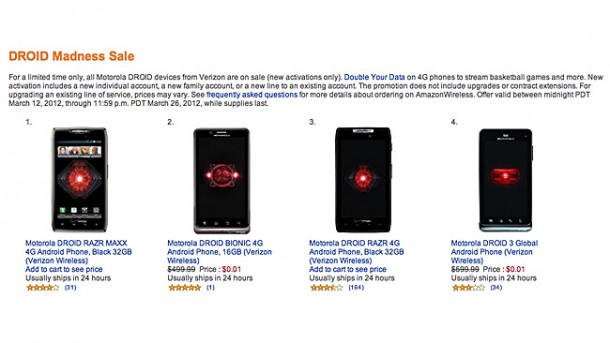 Amazon kicks off March Madness with sales on select Sprint and Verizon ...