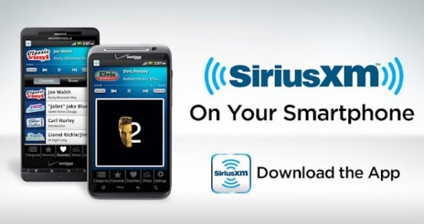 SiriusXM’s Android app updated with a bunch of new features