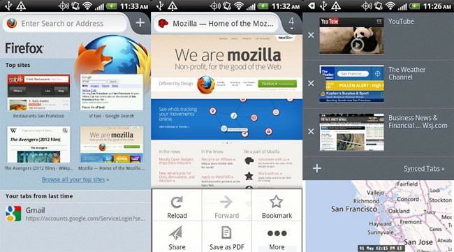 Firefox Beta For Android Gets Flash Support New Ui And Start Page